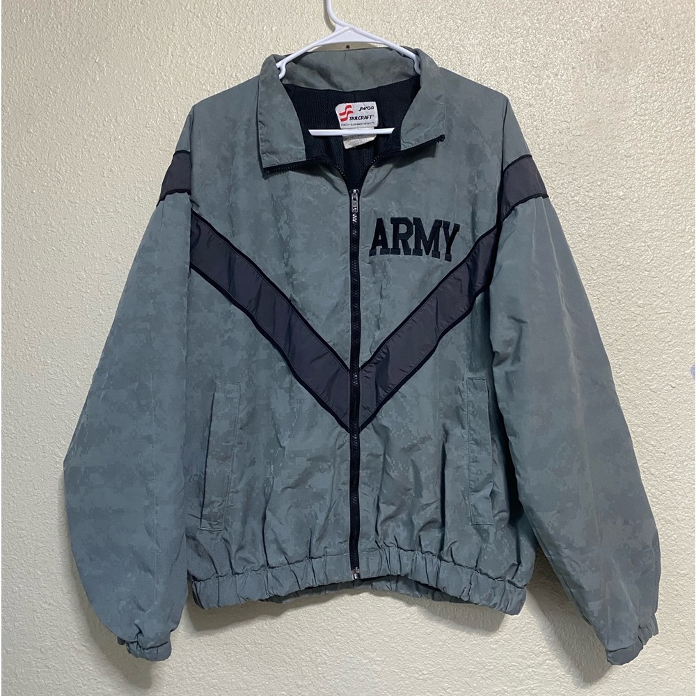 Us Army Skilcraft Jwod Pfu Jacket, Gray Vented Back S… - Gem